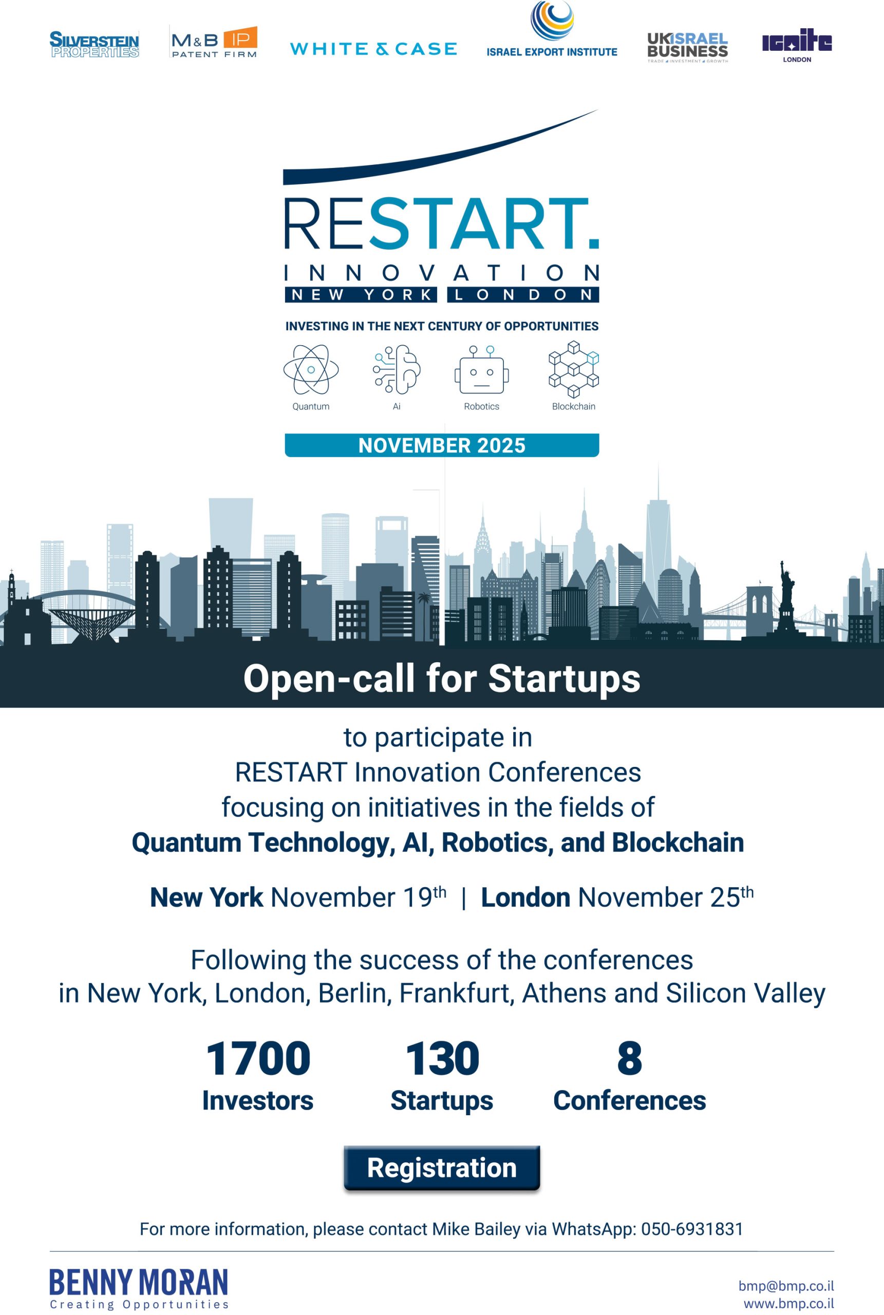 Restart Innovation New York / London 2025 - מכון היצוא